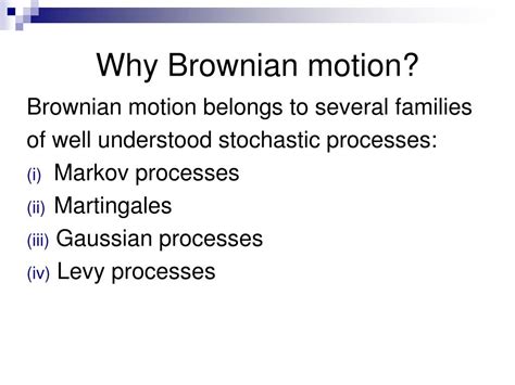 Ppt Brownian Motion A Tutorial Powerpoint Presentation Free Download Id261607