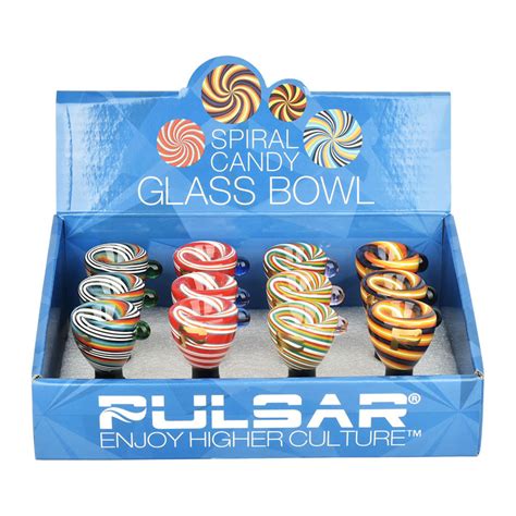 Pulsar Spiral Candy Glass Bowls Vgvapor