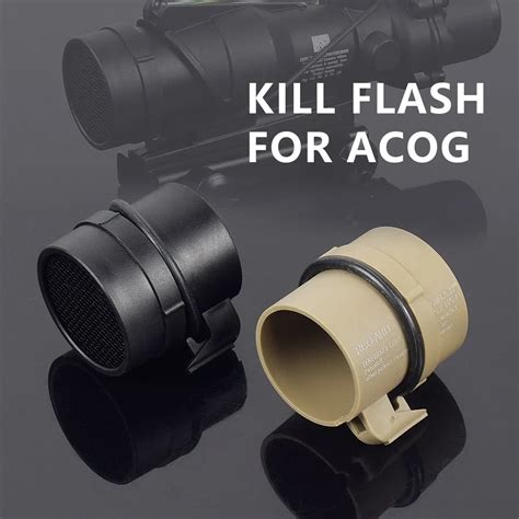 Tactical Acog Rmr Scope Killflash Cover Lens Protector Hunting Optic