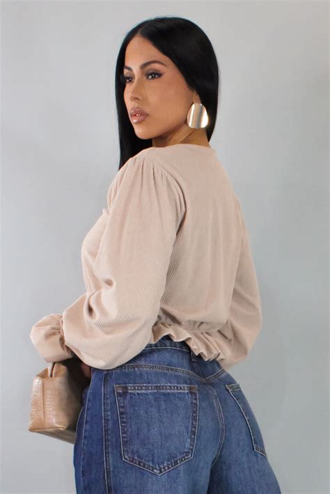 Take Me Out Top Beige Magnolia Fashion Wholesale
