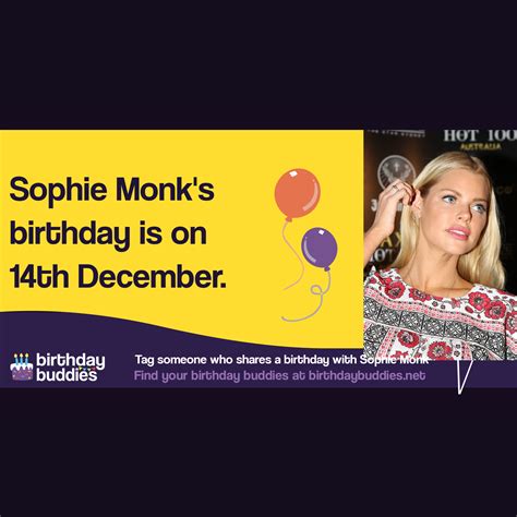 Sophie Monks Birthday Is 14th December 1979