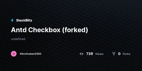Antd Checkbox Forked Stackblitz