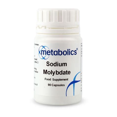 Sodium Molybdate Pot Of 90 Capsules