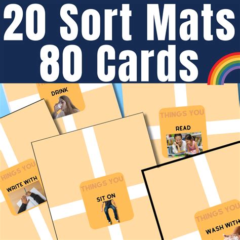 Sort By Function Photo Flashcard And Sorting Mats Aligned With Ablls R