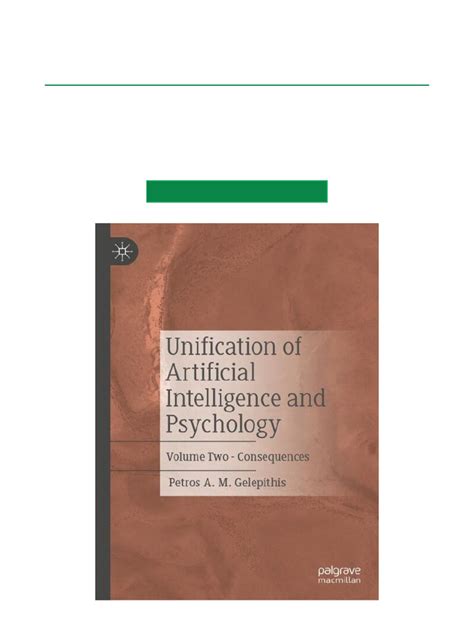 Unification Of Artificial Intelligence And Psychology Volume Two