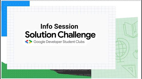 Info Session On Gdsc Solution Challenge Youtube