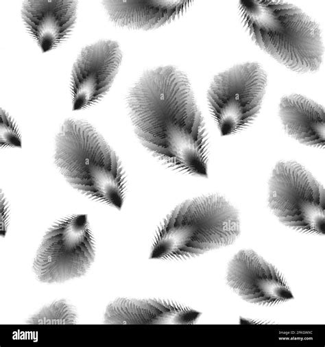 feather seamless pattern boho style vector background easy to edit
