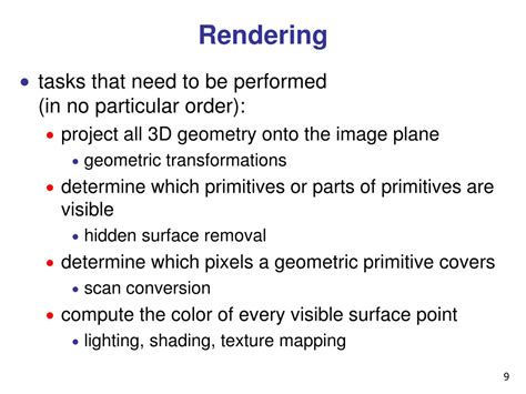 Ppt Rendering Pipeline Openglglut Intro Week 2 Mon Jan 10 Powerpoint Presentation Id9493597