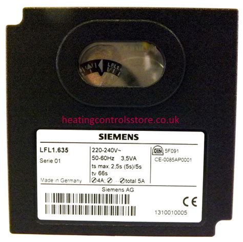 Siemens LFL1.635 220 - 240v Control Box (C21105V) - Heating Controls Store