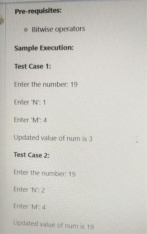Solved Write A Program To Check Nth Bit Is Set Or Not If