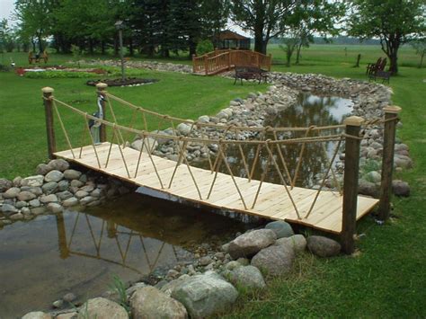 Custom Built Wooden Bridges Garden Bridge Backyard Bridges Diy Garden