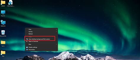 How To Add Open Desktop Background File Location Context Menu In Windows 11