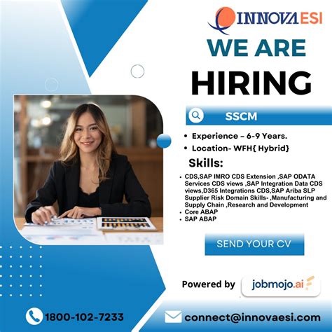 Innova Esi On Linkedin Sscm Cds Sap D365 Abap Wfh Supplychain