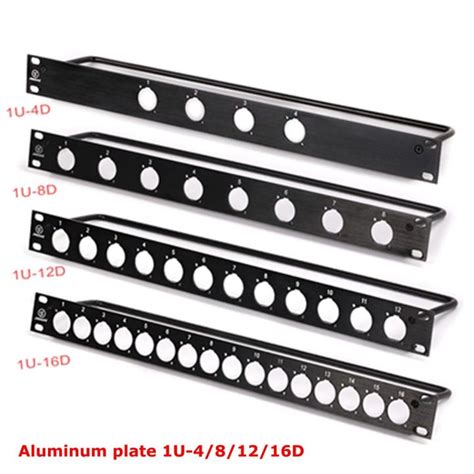 Rack Patch Panel 4 8 12 16 Way Channel 1U Flight Case Mount For XLR Connecctor Male Female