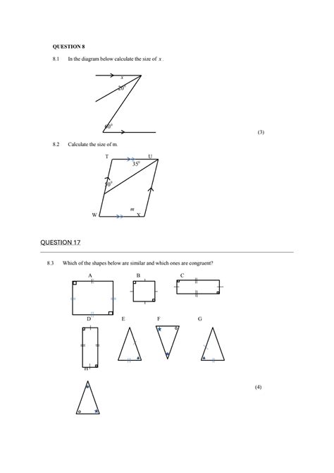 Ieb Grade 8 Maths Geometry Questions Pdf