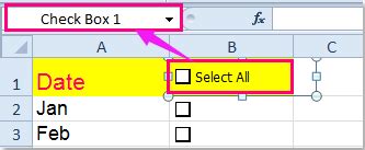 How To Select All Checkboxes Using A Single Checkbox In Excel