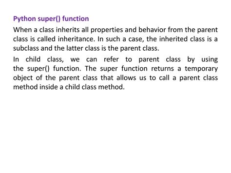 All About Python Inheritance Python Codingdf Ppt