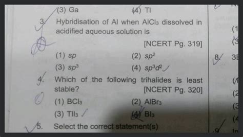 Hybridisation Of Al When Alcl3 Dissolved In Acidified Aqueous Solution I
