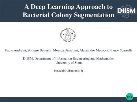 A Deep Learning Approach To Bacterial Colony Segmentation Ppt Download