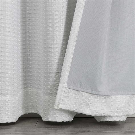 Sun Shield Cheyanne White Blackout Grommet Single Curtain Panel 95