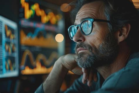 Businessman Analyzing Charts Premium Ai Generated Image