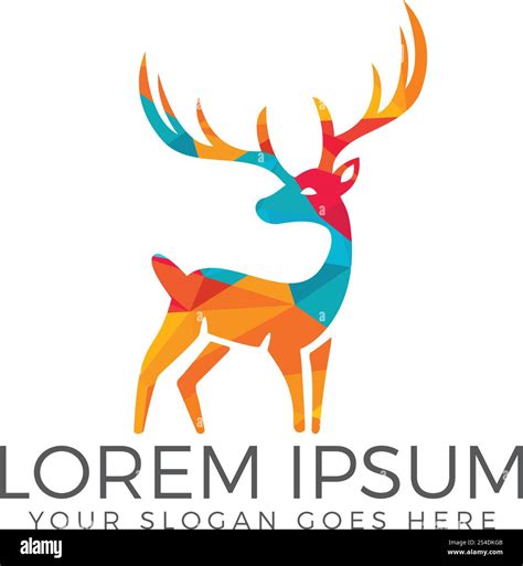 Deer Vector Logo Design Stock Vector Image And Art Alamy