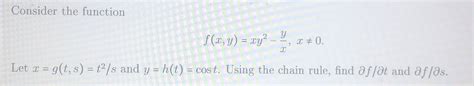 solved consider the functionf x y xy2 yx x≠0let
