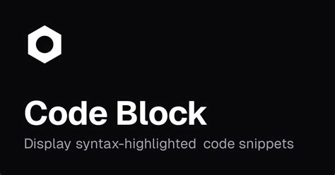 Code Block Tool Ui