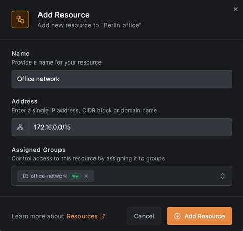 Routing Traffic To Multiple IP Resources NetBird Docs
