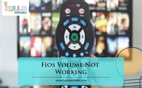 Fios Volume Not Working Quick Fixes To Restore Sound