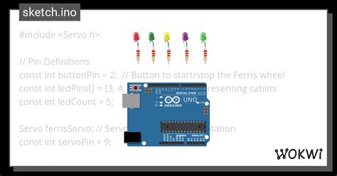 Ferris Wheel V1 Wokwi Esp32 Stm32 Arduino Simulator
