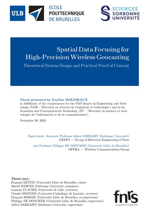 Pdf Spatial Data Focusing For High Precision Wireless Geocasting