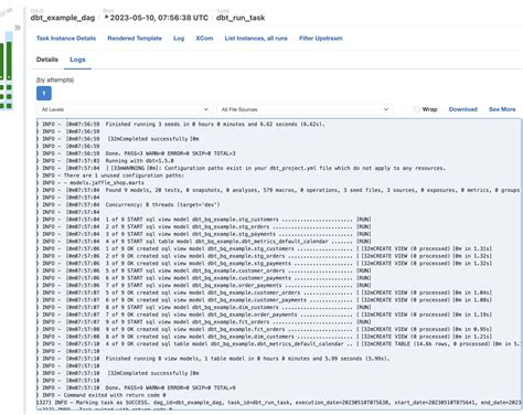 Simple quickstart to dbt Core DAG with bashoperator using BigQuery · GitHub