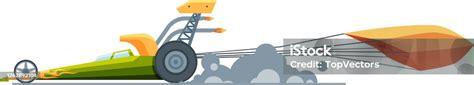 스포츠 레이싱 카 사이드 뷰 낙하산 벡터 일러스트와 빠른 모터 레이싱 볼리드 0명에 대한 스톡 벡터 아트 및 기타 이미지 0명 교통수단 낙하산 항공 비행체 Istock