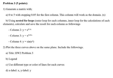 Solved 1 Generate A Matrix With A 0 To 5 With Stepping