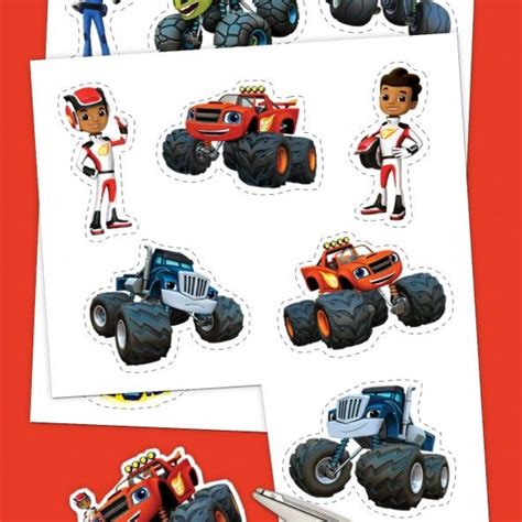 Blaze Printable Sticker Pack Blaze And The Monster Machines Party