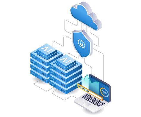 Premium Vector Ai Data Server Computer Analyst Technology Infographic
