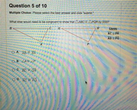 solved what else would need to be congruent to show that