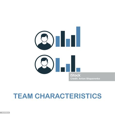 팀 특성 아이콘입니다 두 가지 색상 관리 아이콘 컬렉션에서 프리미엄 디자인입니다 픽셀 완벽 한 간단한 그림 팀 특성 아이콘입니다 Ux와 Ui 개념에 대한 스톡 벡터 아트 및