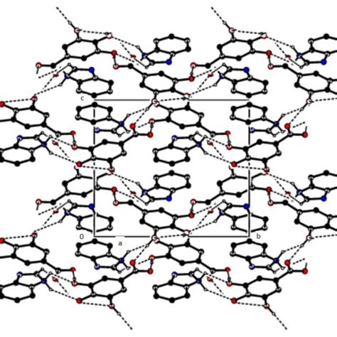 The Packing Arrangement Of Molecules In Bga Download Scientific Diagram