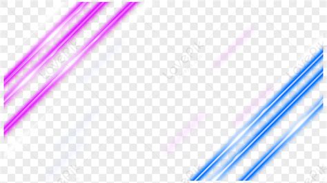 Abstract Business Border Horizontal Gradient Line Light Effect Color Border Png Free Download