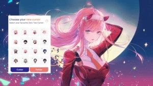 Zero Two Anime Cursor Chrome Browser Cursor Nice Cursor