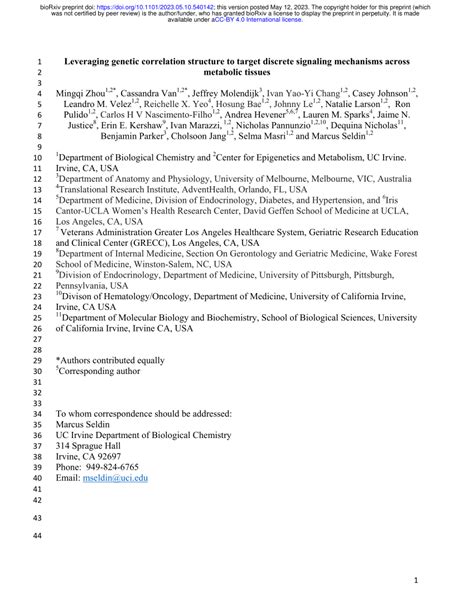 Pdf Leveraging Genetic Correlation Structure To Target Discrete