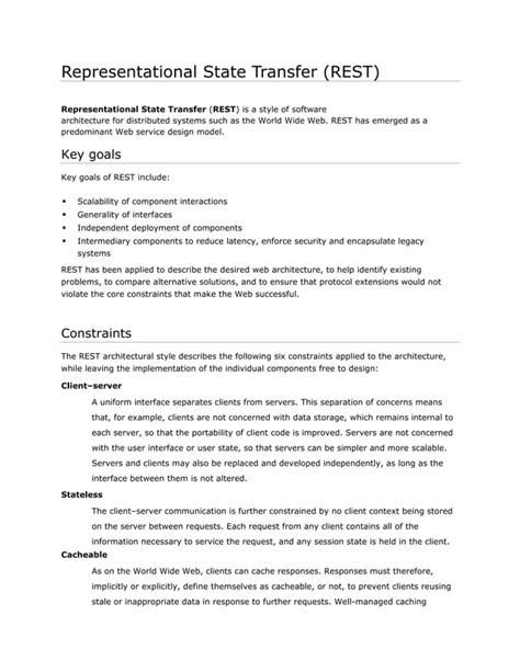 representational state transfer rest pdf