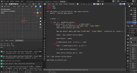 This Is How You Add Hooks To A Lattice Using Python Rblenderpython