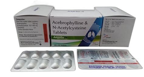Acebrophylline N Acetylcysteine Tablet At ₹ 240 Strip Acetylcysteine And Acebrophylline Tablets