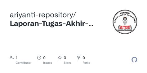 github ariyanti repository laporan tugas akhir manajemen administrasi