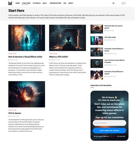 MadVFX New VFX Resource Site Real Time VFX