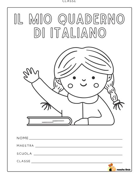 Copertine Quaderno Di Italiano Maestra Ilaria