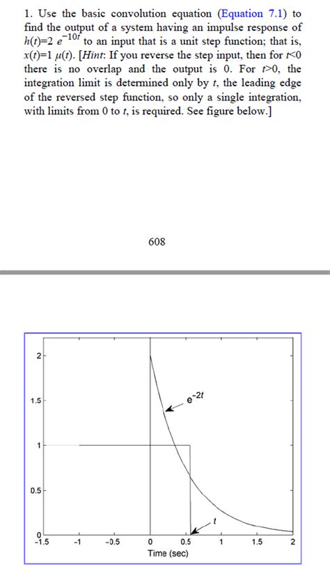 Solved Use The Basic Convolution Equation Equation Chegg